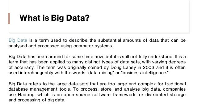 Big Data - Everything you need to know | PDF