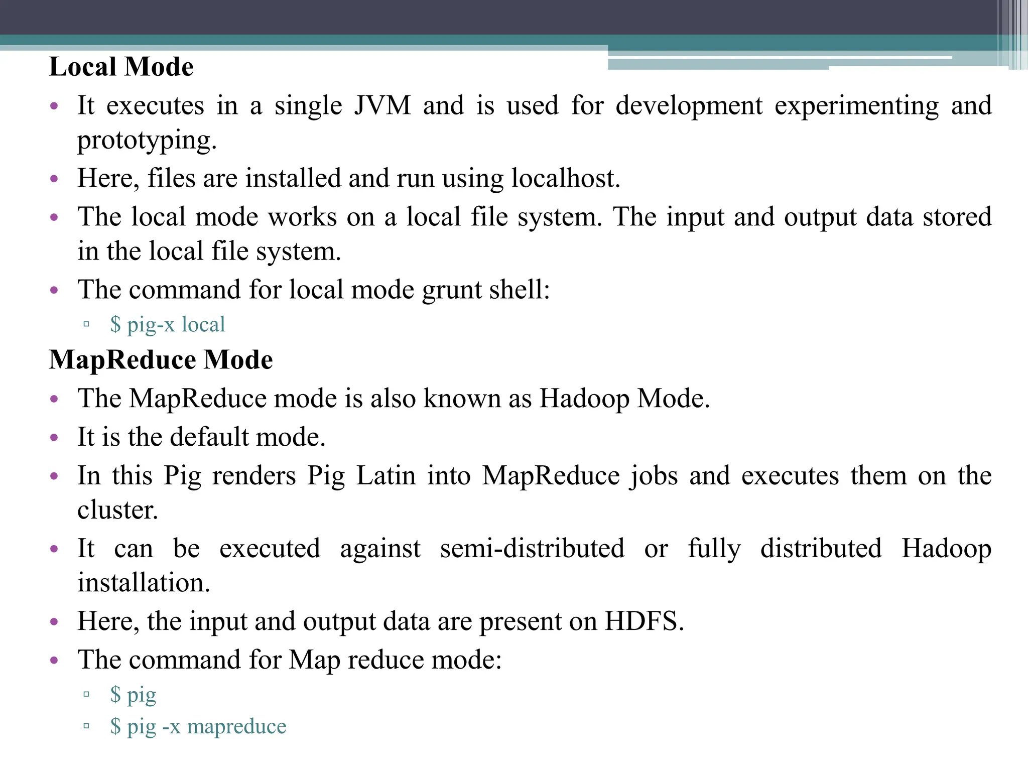 BDA: Introduction to HIVE, PIG and HBASE | PPTX