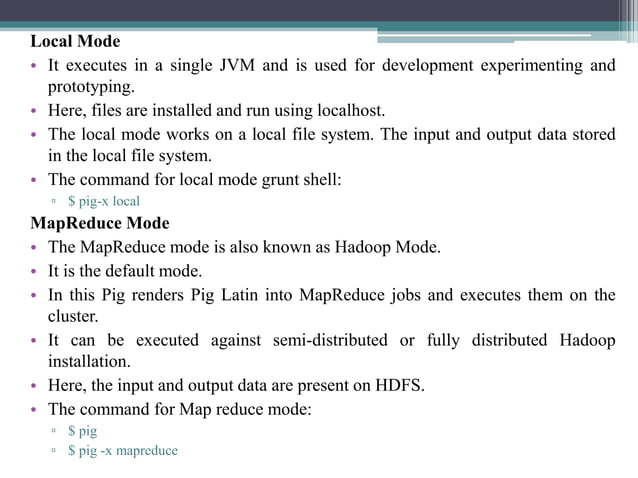 BDA: Introduction to HIVE, PIG and HBASE | PPT