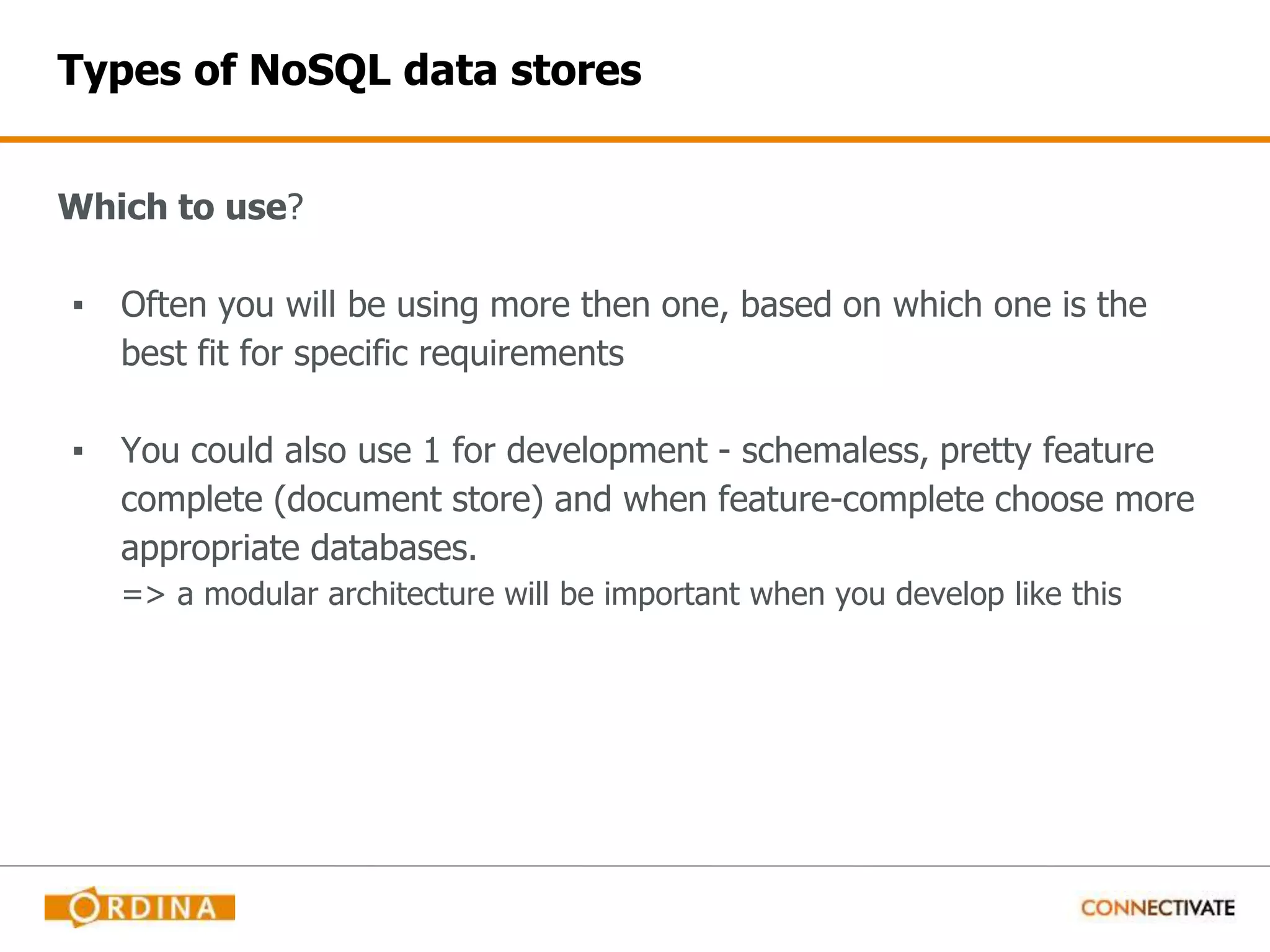 Big data key-value and column stores redis - cassandra | PPT