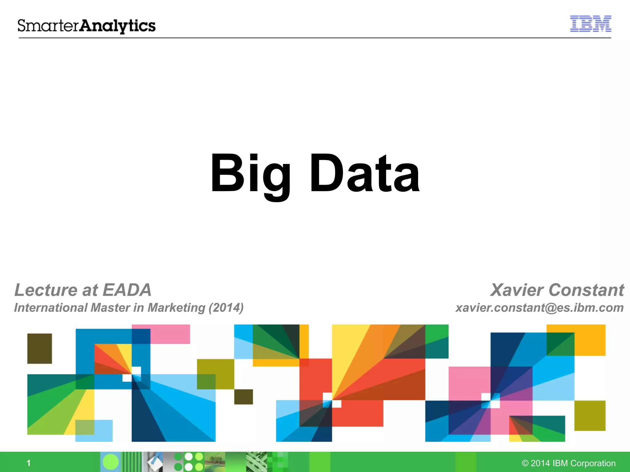 Big data presentation (2014) | PDF