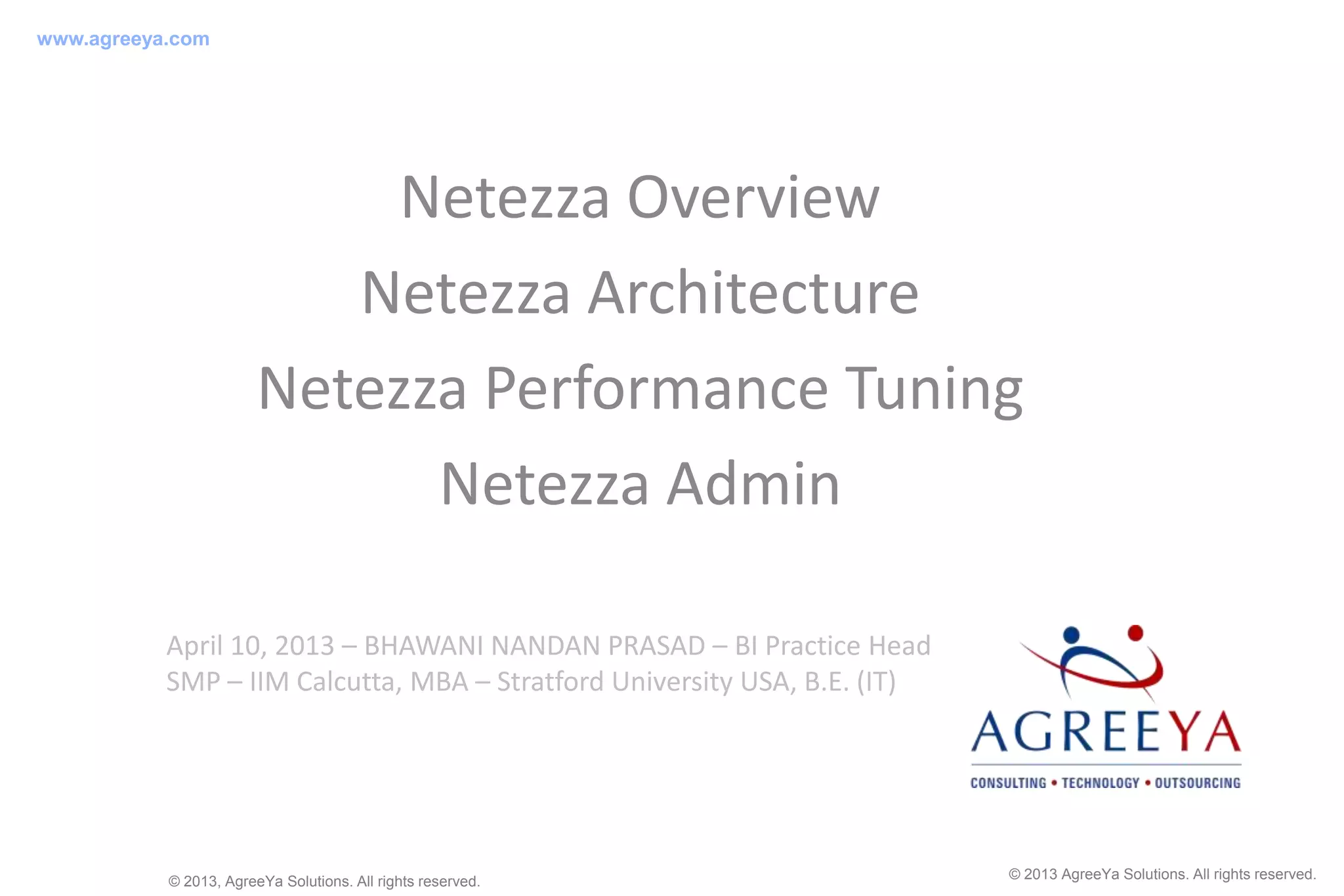 Bigdata netezza-ppt-apr2013-bhawani nandan prasad | PPT