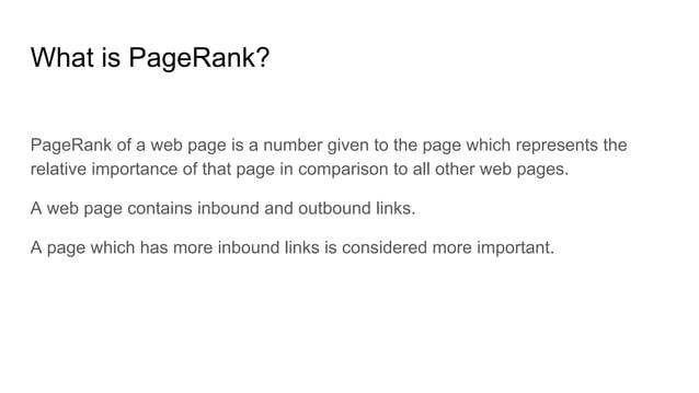 Bigdata Pagerank Algorithm With Scala And Spark Ppt Free Download