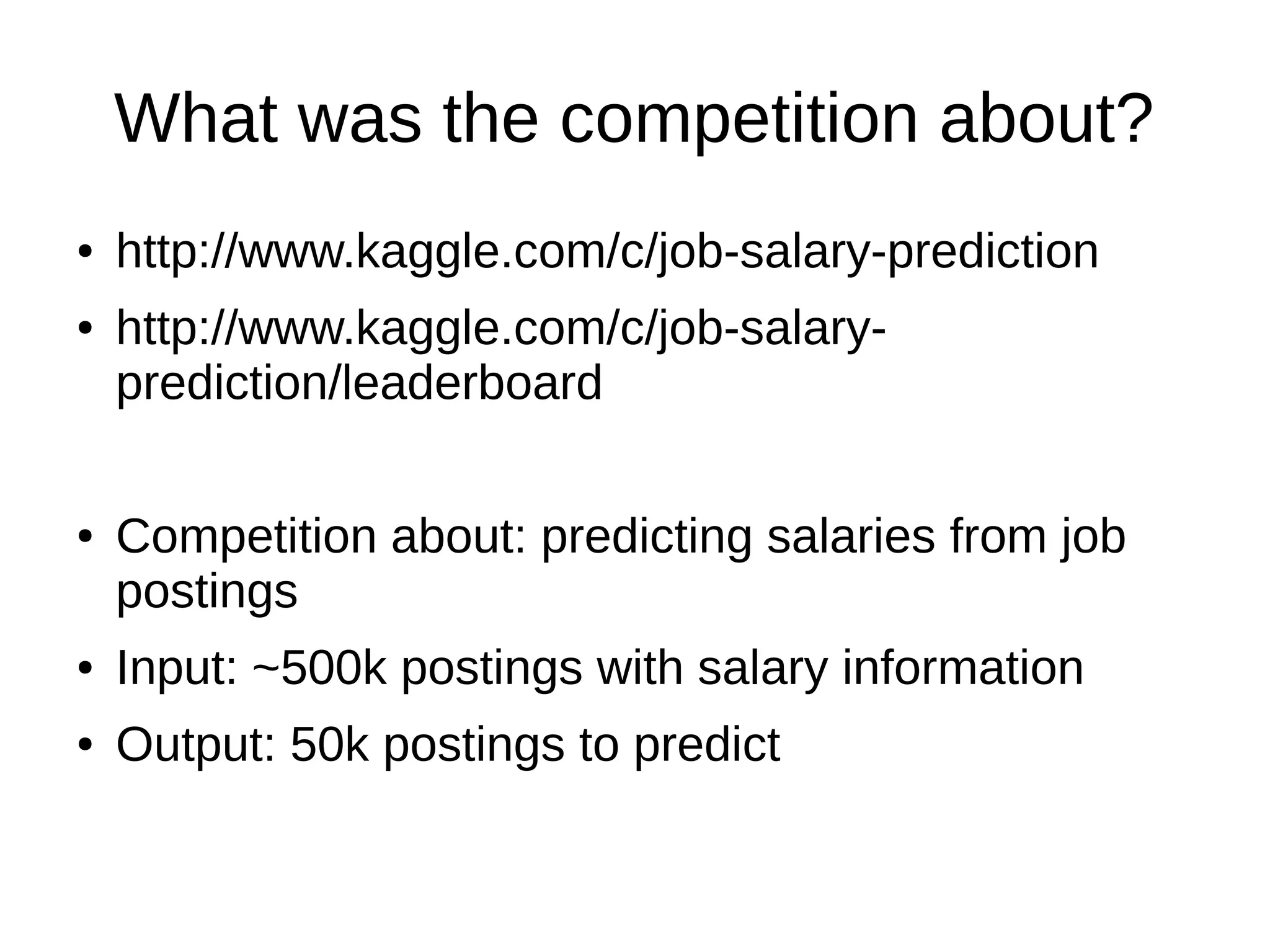 Big data101kagglepresentation | ODP | Databases | Computer Software and Applications