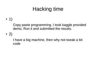 Big data101kagglepresentation | ODP | Databases | Computer Software and Applications