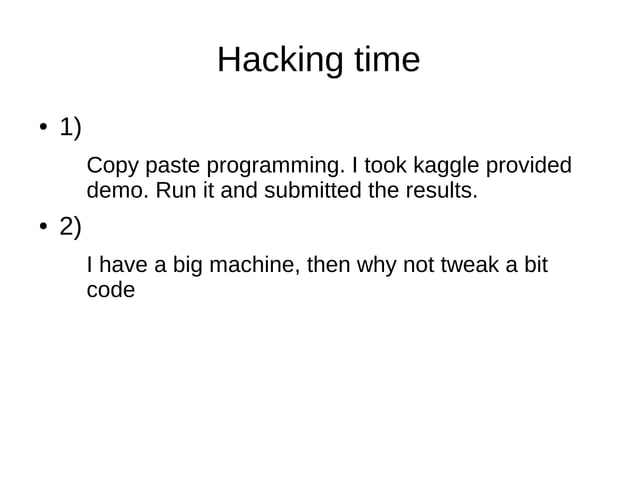 Big data101kagglepresentation | ODP | Databases | Computer Software and Applications
