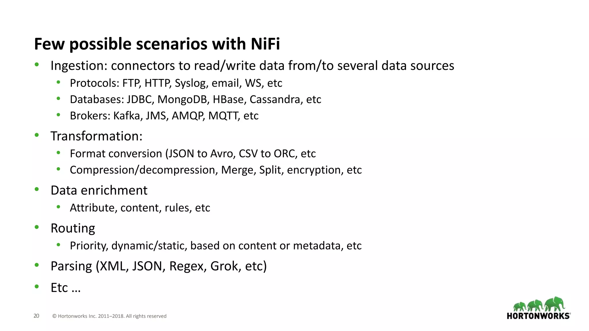 Apache NiFi + Tensorflow + Hadoop： Big Data AI サンドイッチの作り方 | PPT