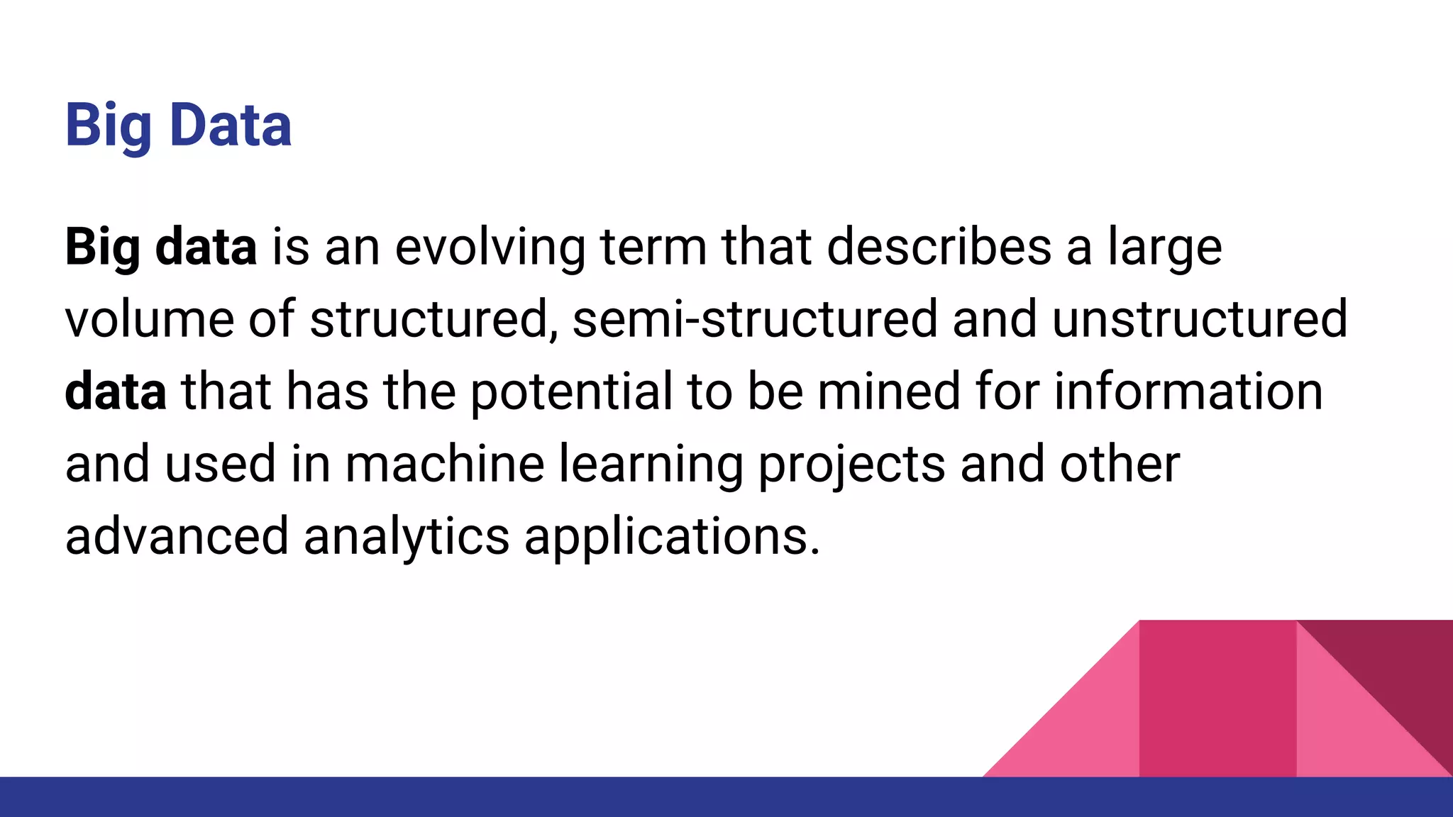 Big data analysis | PPT