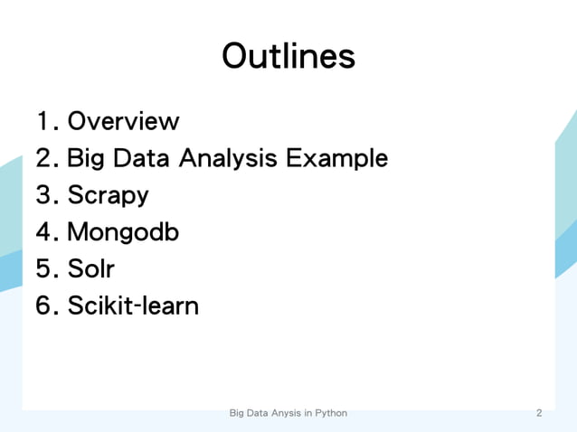 Big data analysis in python @ PyCon.tw 2013 | PDF | Programming Languages | Computing