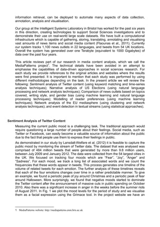 Big data analysis of news and social media content | PDF