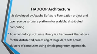 Big data analysis using hadoop cluster | PPTX