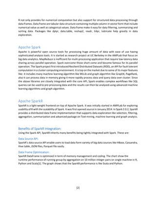 Big data analysis using spark r published | PDF