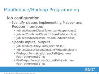 Big Data & Analytics MapReduce/Hadoop – A programmer’s perspective | PPT