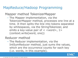 Big Data & Analytics MapReduce/Hadoop – A programmer’s perspective | PPT