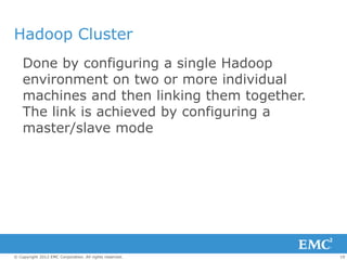 Big Data & Analytics MapReduce/Hadoop – A programmer’s perspective | PPT