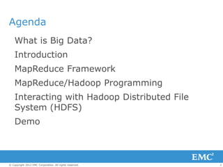 Big Data & Analytics MapReduce/Hadoop – A programmer’s perspective | PPT