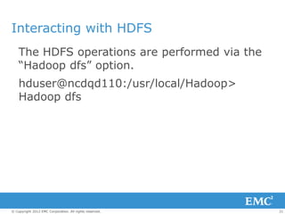 Big Data & Analytics MapReduce/Hadoop – A programmer’s perspective | PPT