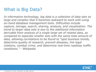 Big Data & Analytics MapReduce/Hadoop – A programmer’s perspective | PPT
