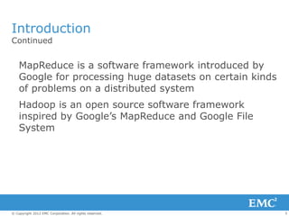 Big Data & Analytics MapReduce/Hadoop – A programmer’s perspective | PPT