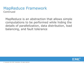 Big Data & Analytics MapReduce/Hadoop – A programmer’s perspective | PPT