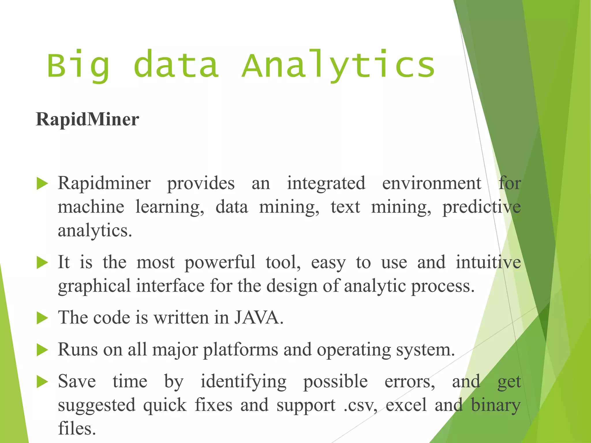 Big data analytics | PPTX | Programming Languages | Computing