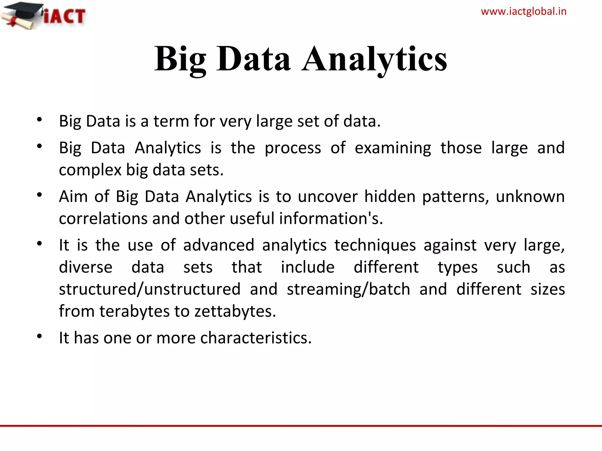 Big data analytics | PPT