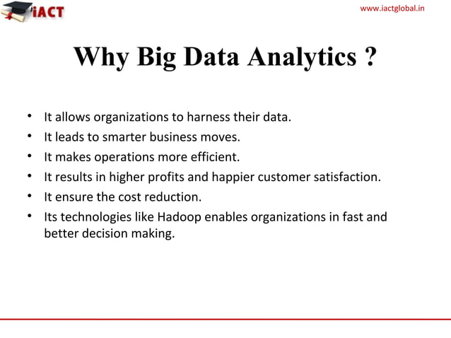 Big data analytics | PPT