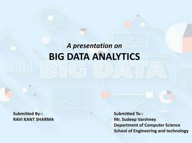 Big data analytics | PPT