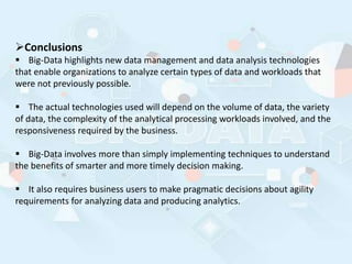 Big data analytics | PPTX