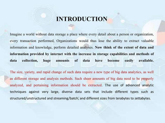 Big data analytics | PPT