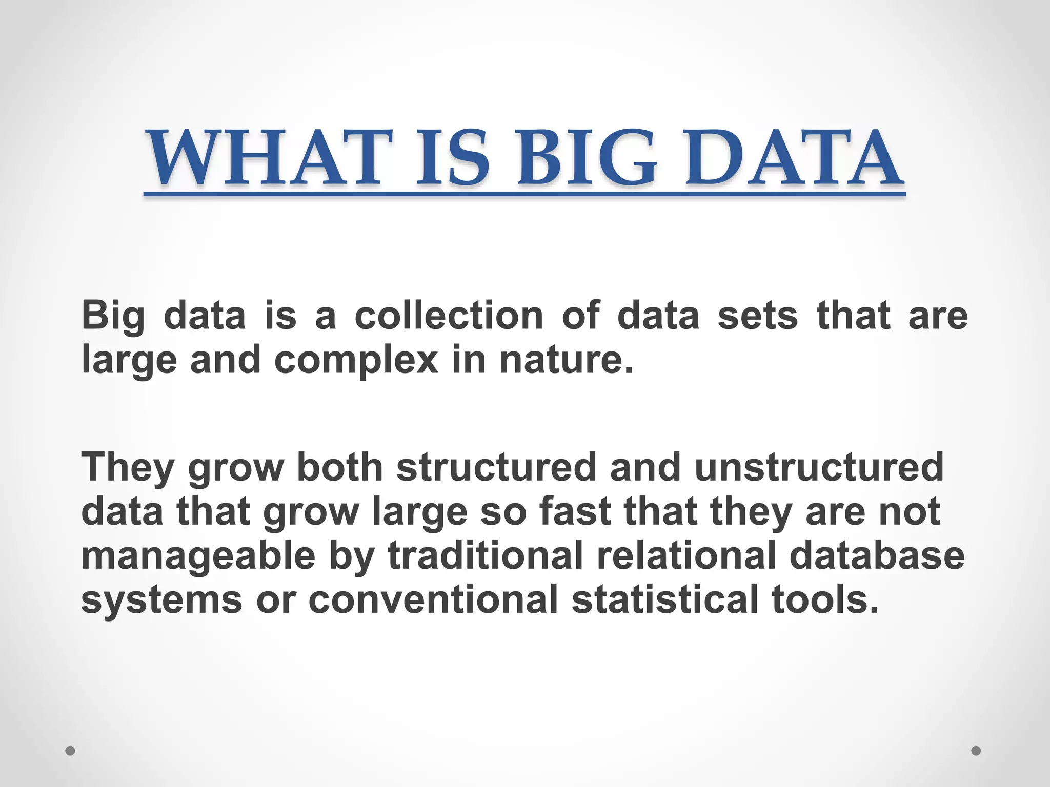 Big data analytics | PPTX | Databases | Computer Software and Applications
