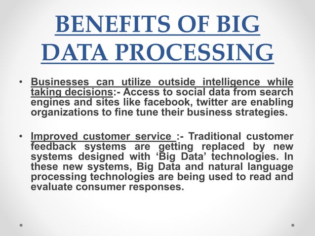 Big data analytics | PPTX | Databases | Computer Software and Applications