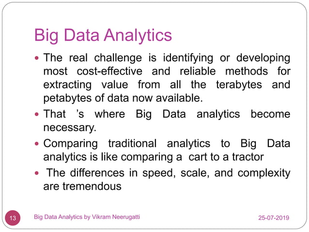 Big data analytics | PPTX