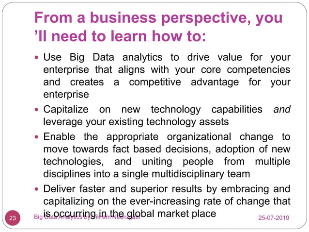 Big data analytics | PPTX