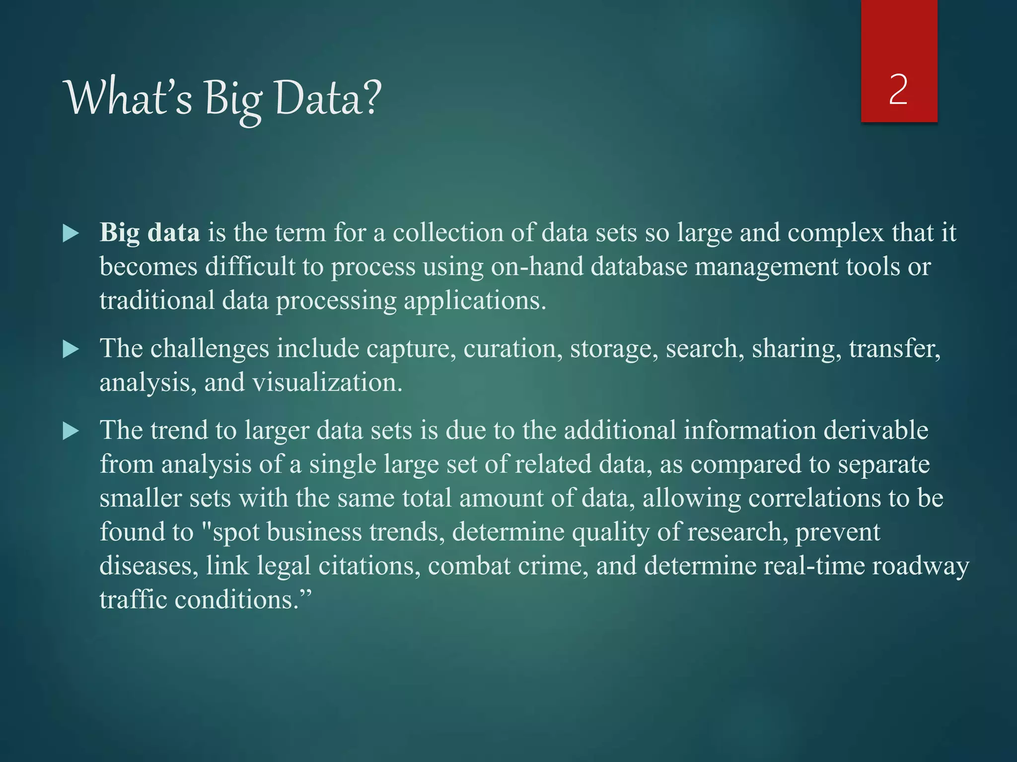 Big data analytics | PPT