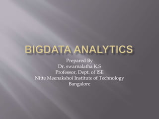 Bigdata analytics | PPT