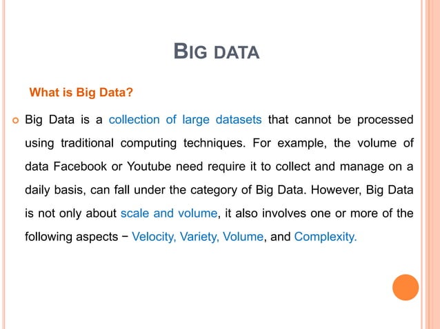 Big Data Analytics | PPTX | Databases | Computer Software and Applications