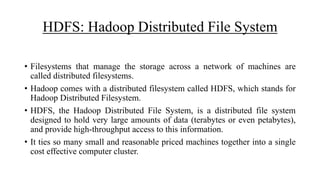 Big data analytics - hadoop | PPT