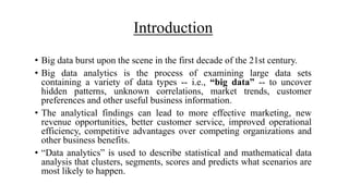 Big data analytics - hadoop | PPT