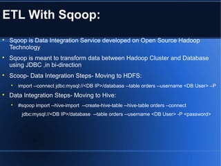 BigData Analytics with Hadoop and BIRT | PPT | Databases | Computer Software and Applications