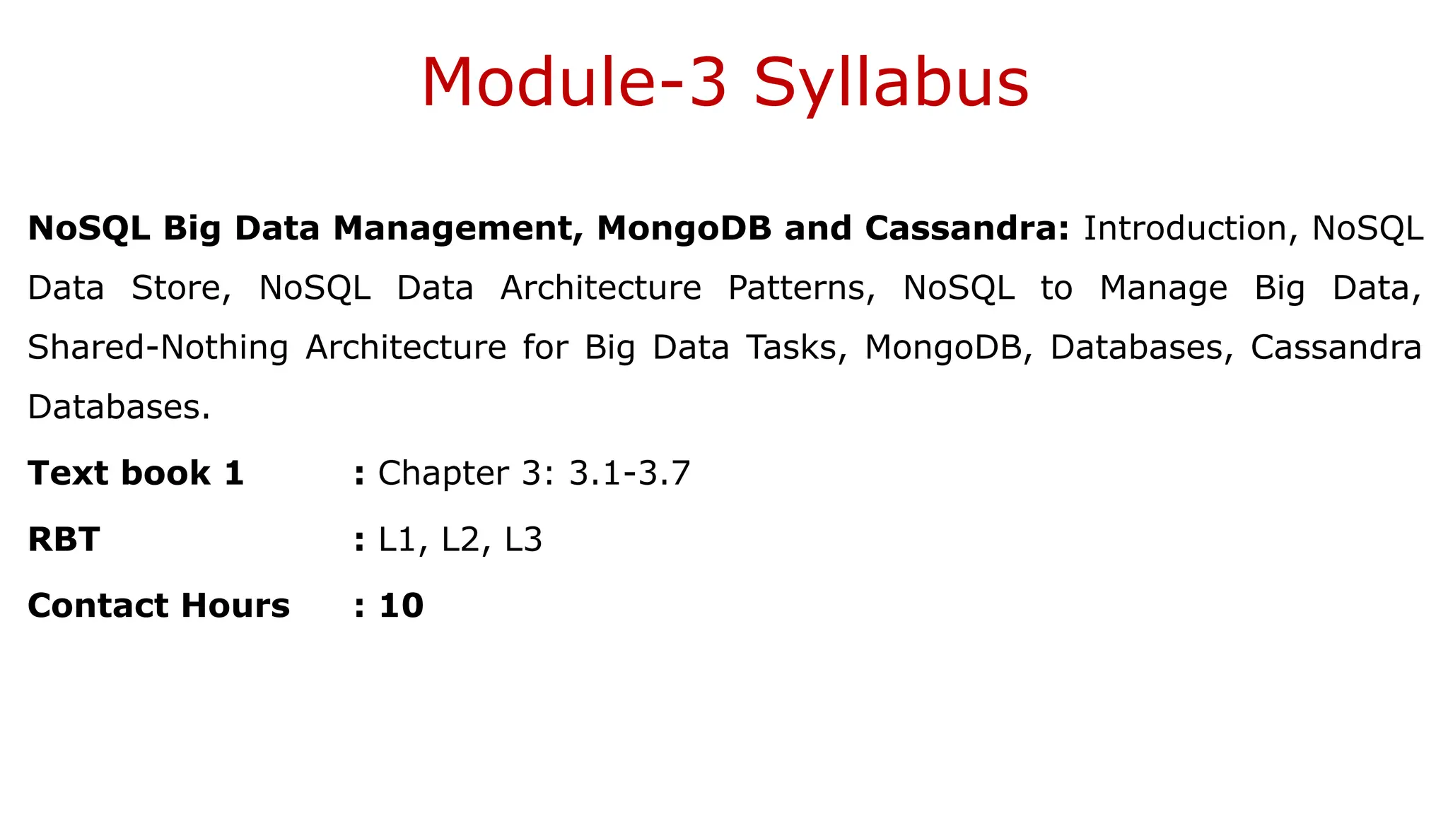 Big Data Analytics-Module-1 for vtu syllabus.pptx | Databases | Computer Software and Applications