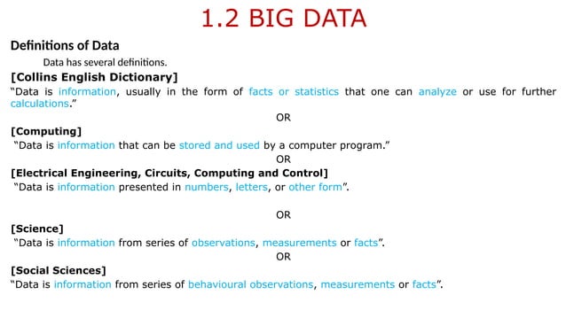 Big Data Analytics-Module-1 for vtu syllabus.pptx | Databases | Computer Software and Applications