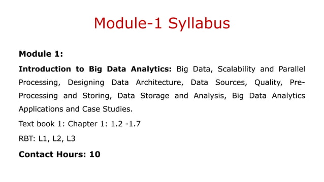 Big Data Analytics-Module-1 for vtu syllabus.pptx | Databases ...