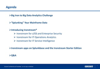 Big Data Analytics for Real-time Operational Intelligence with Your z/OS Data | PDF | Operating ...