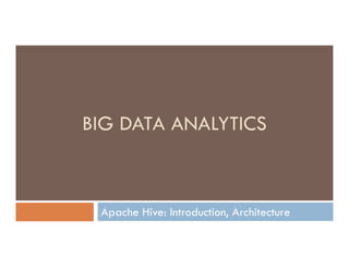 Big Data Analytics Part2 | PPT