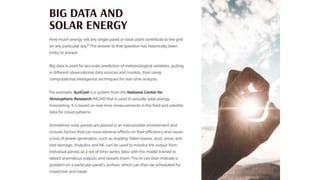 Big Data Analytics in Renewable Energy Systems | PPTX