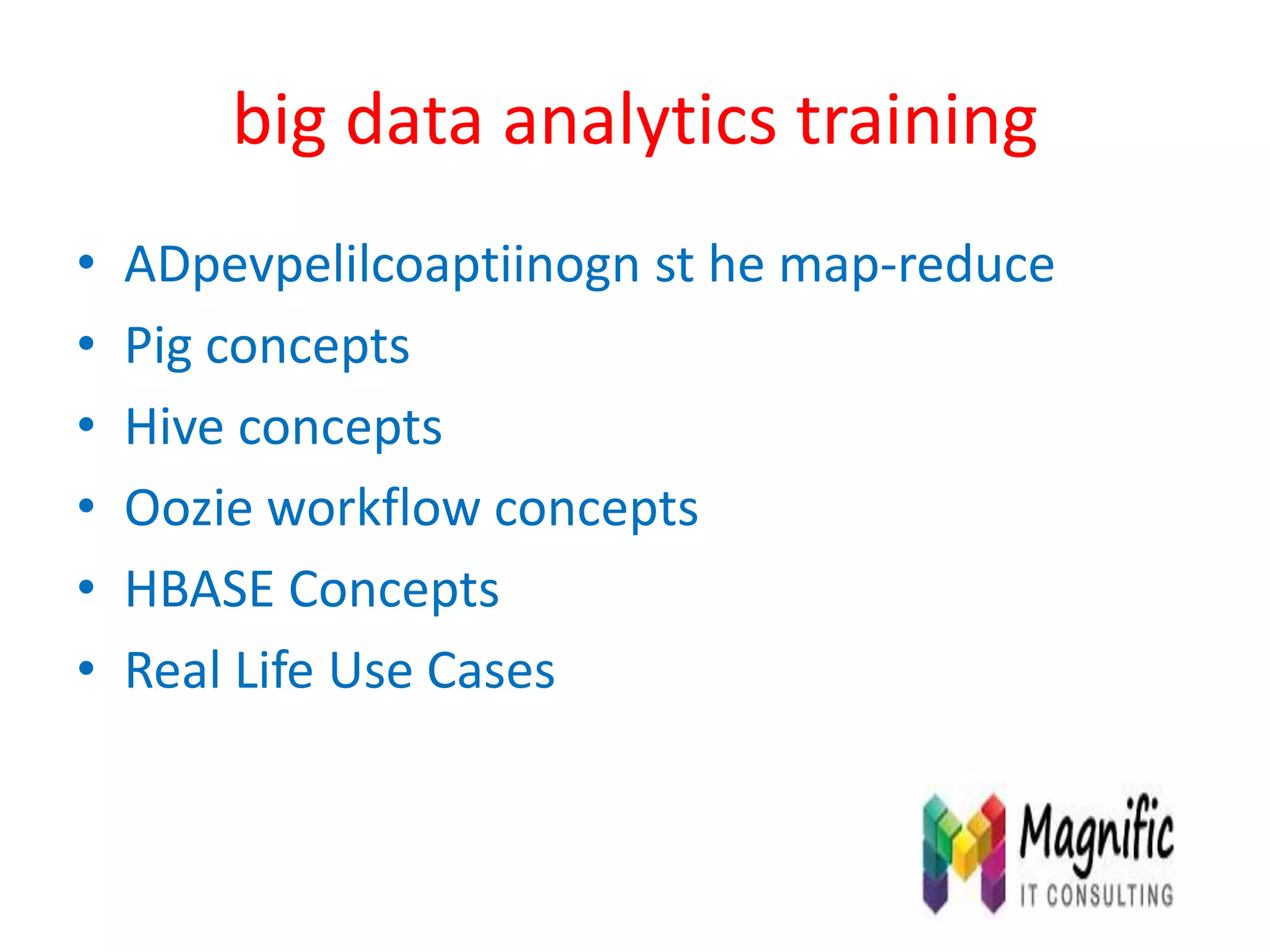 Big Data Analytics Training Ppt