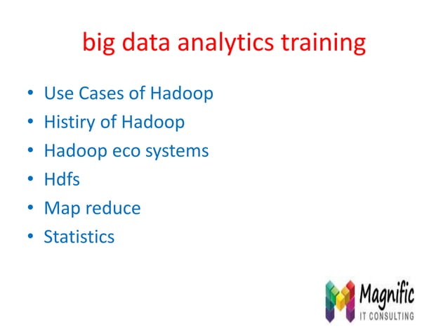Big Data Analytics Training Ppt 6959