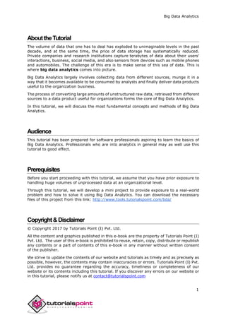 Big data analytics_tutorial | PDF