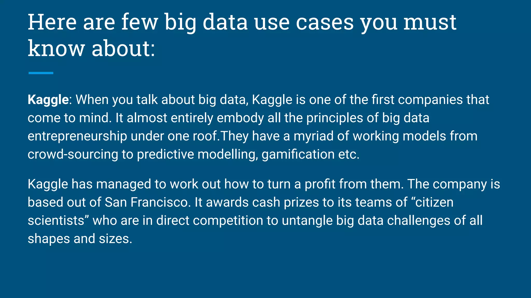 Big data analytics use cases: all you need to know | PDF